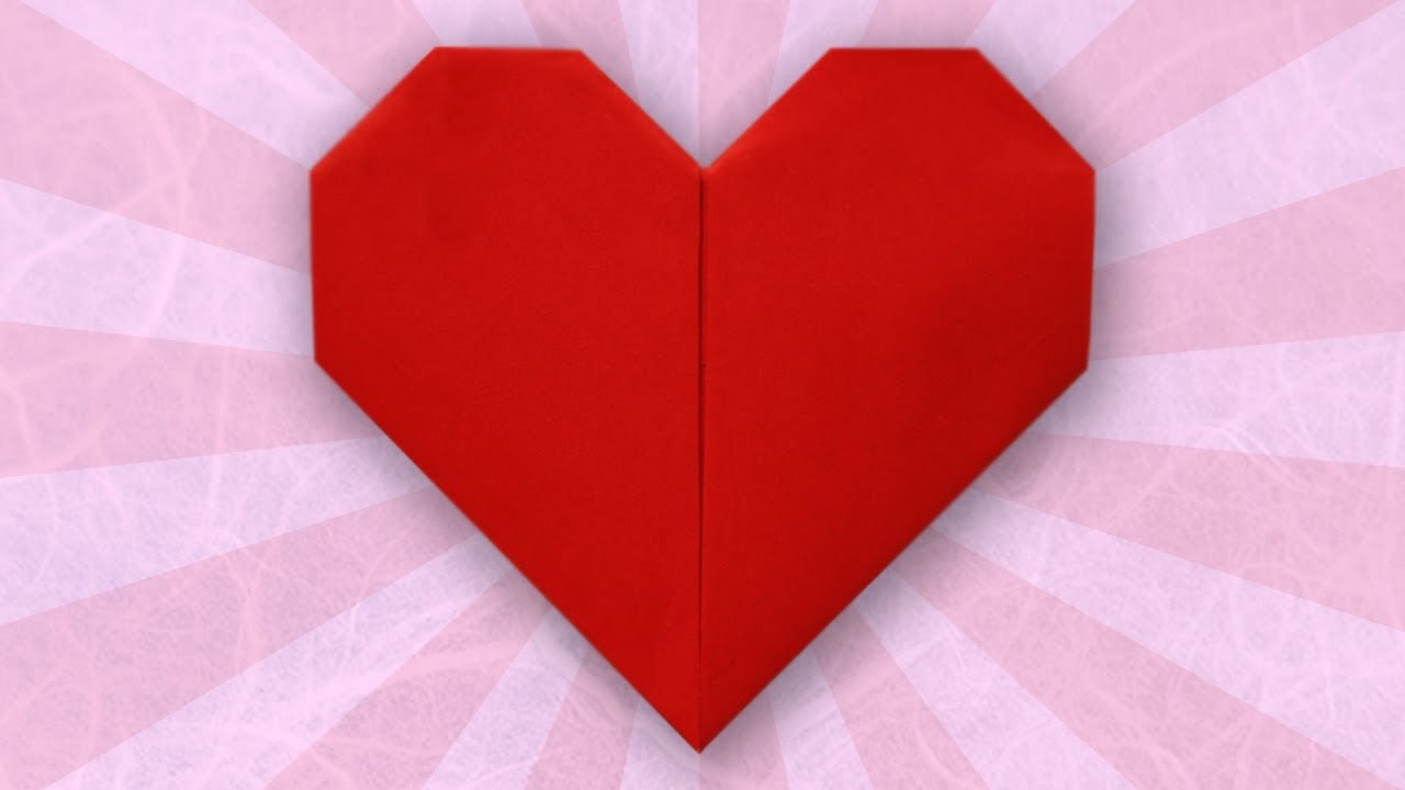 How To Fold Simple Paper Craft Origami Hearts Step By Step DIY Tutorial 