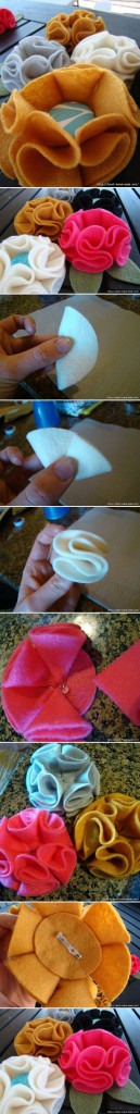 How To Make Nice Modular Felt Flower Step By Step DIY Tutorial Instructions How To Instructions
