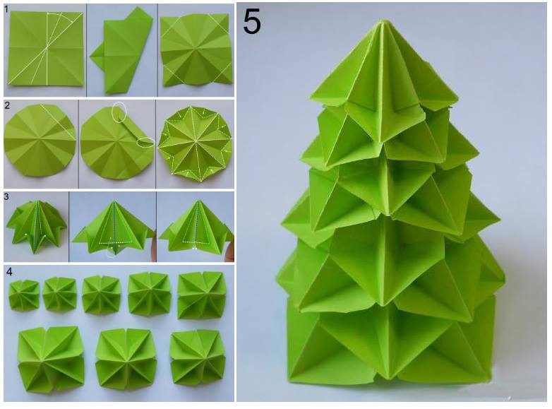 How To Make Paper Craft Origami Tree Step By Step DIY Tutorial